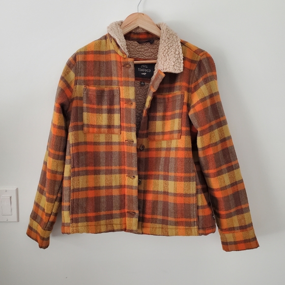 Toad&Co | Jackets & Coats | Toad Co Womens Burntside Sherpa Plaid ...